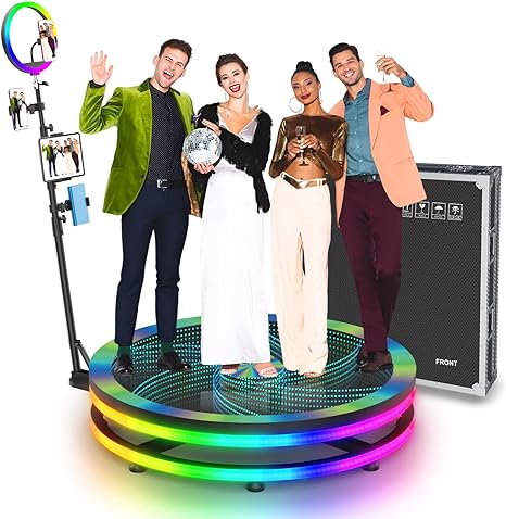 Glass 360 Spin Photo Booth for Events – Free CyraTok App Included