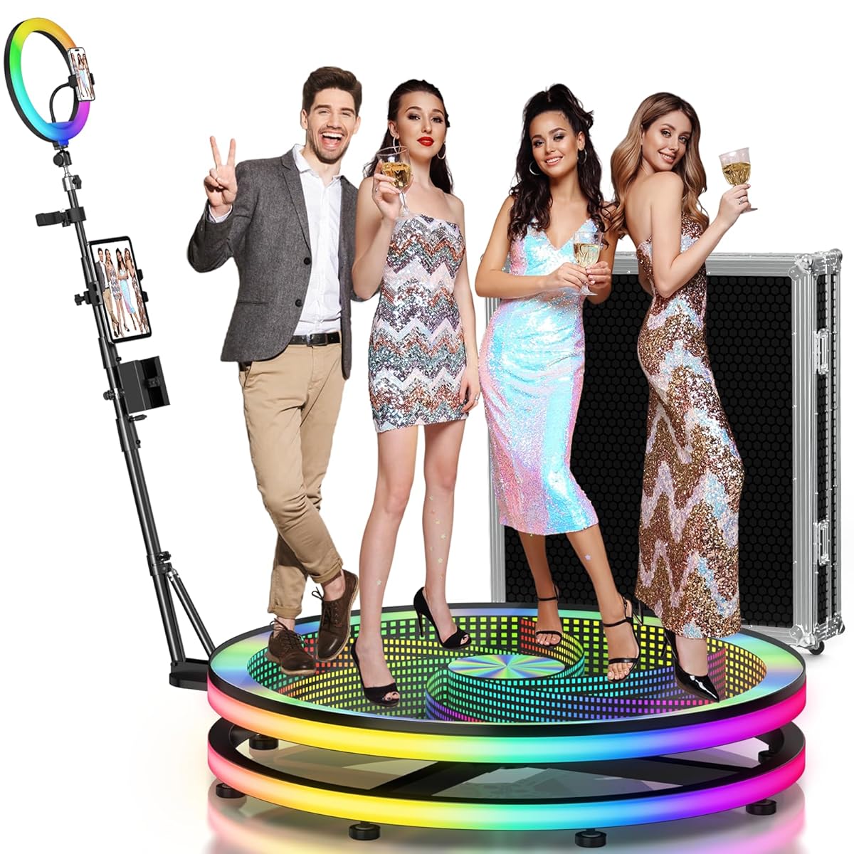 Glass 360 Spin Photo Booth for Events – Free Photo Booth Software – CyraTok