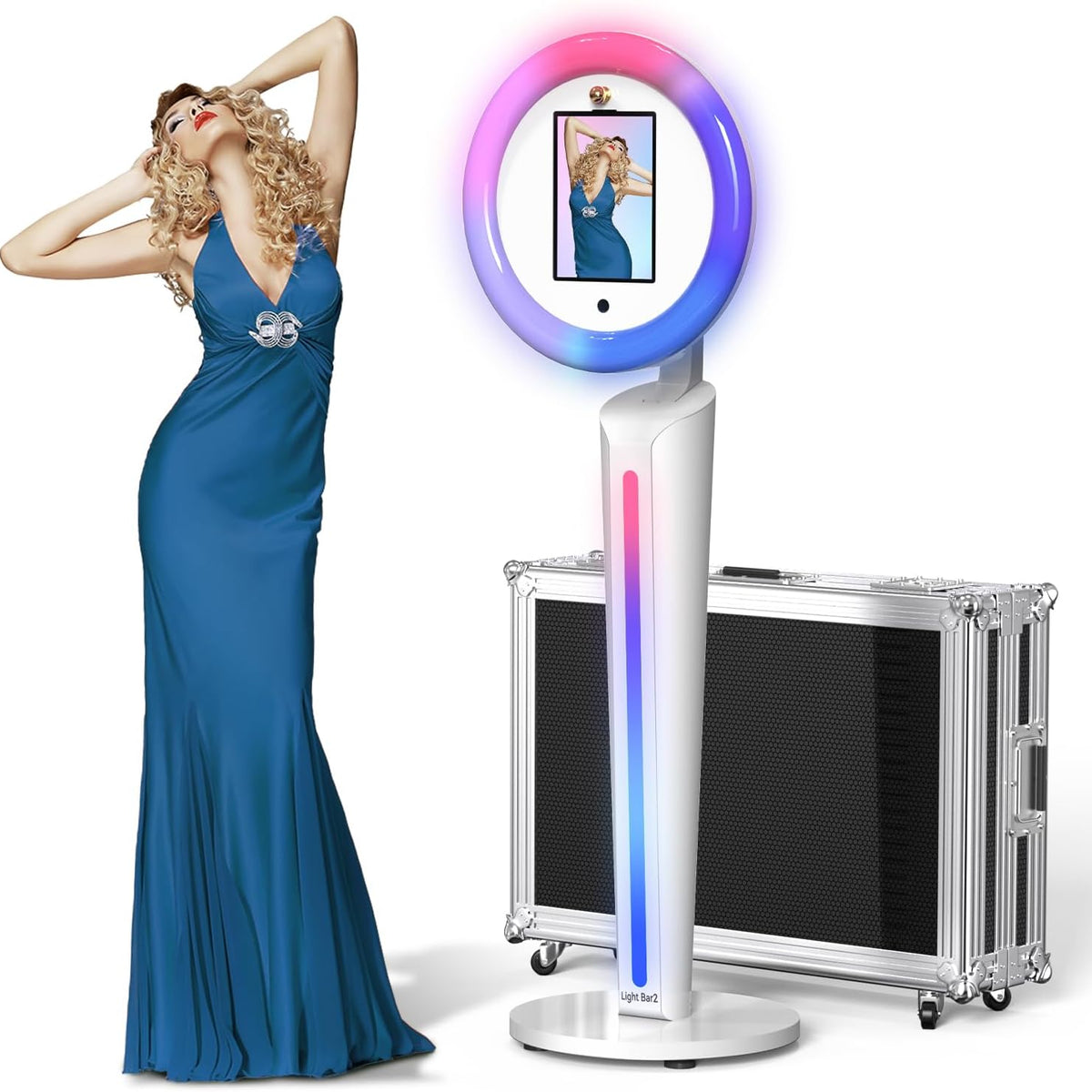 CyraTok Portable iPad Selfie Photo Booth Shell with Free Software